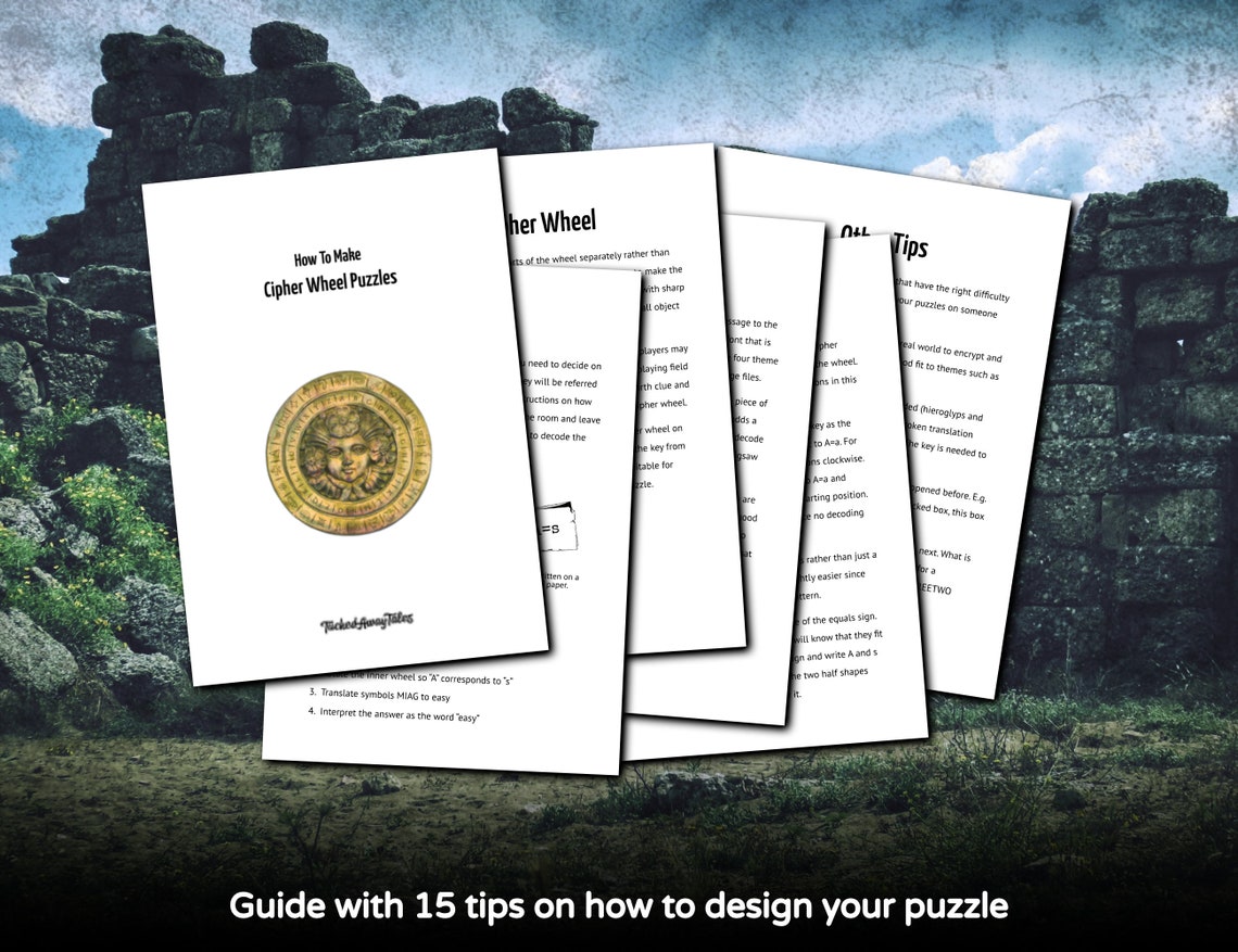 Ancient Cipher Wheel Printable Template - Etsy