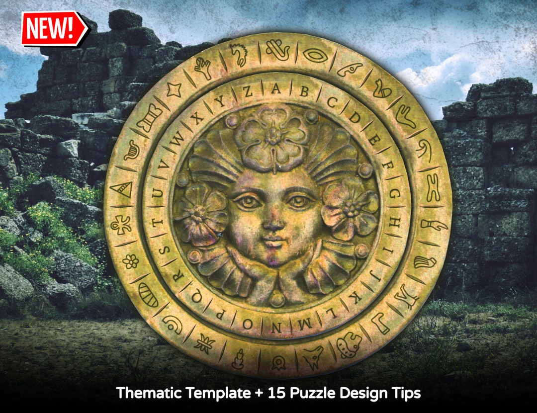 Ancient Cipher Wheel Printable Template - Etsy