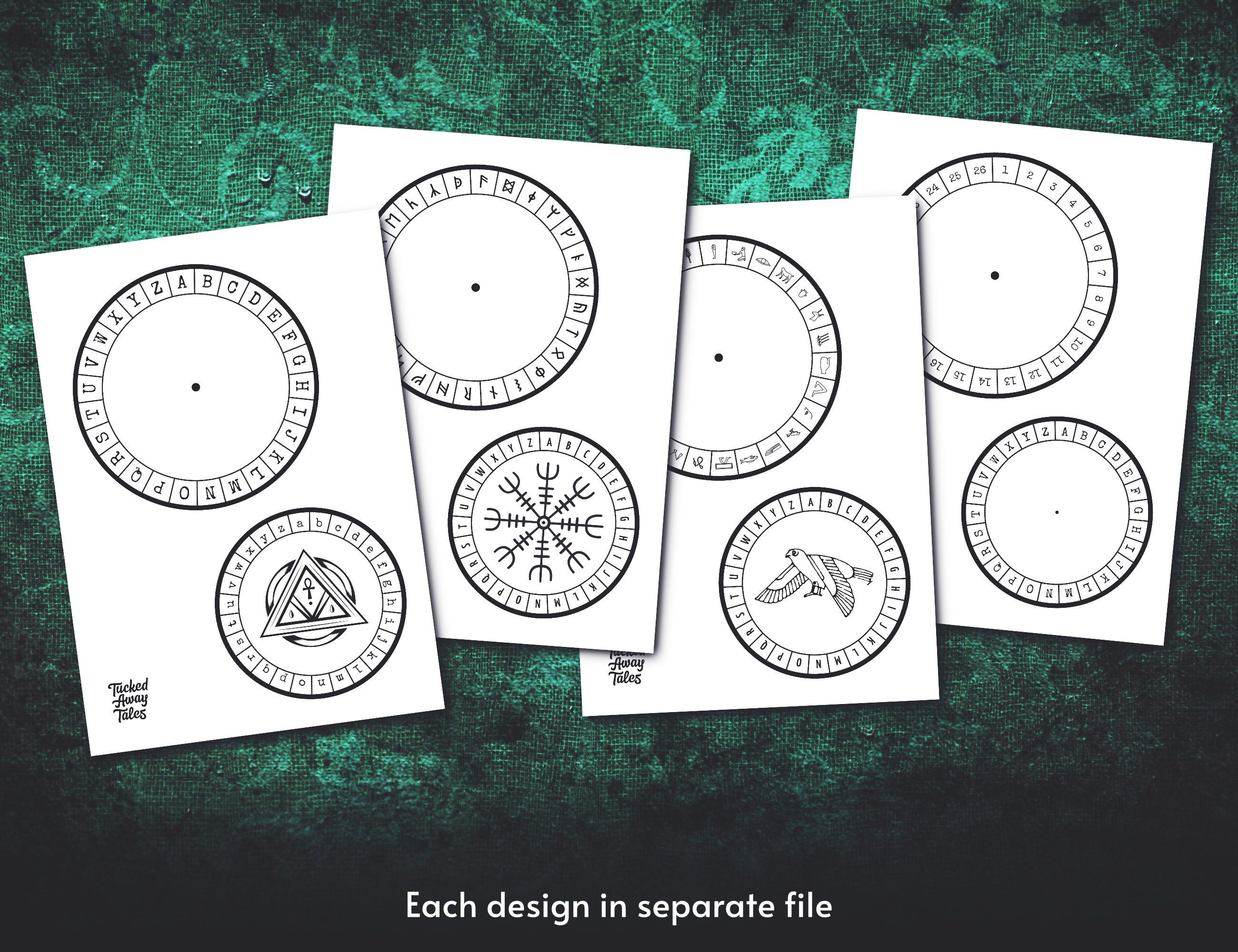 Cipher Wheel Printable Template Bundle - Etsy UK