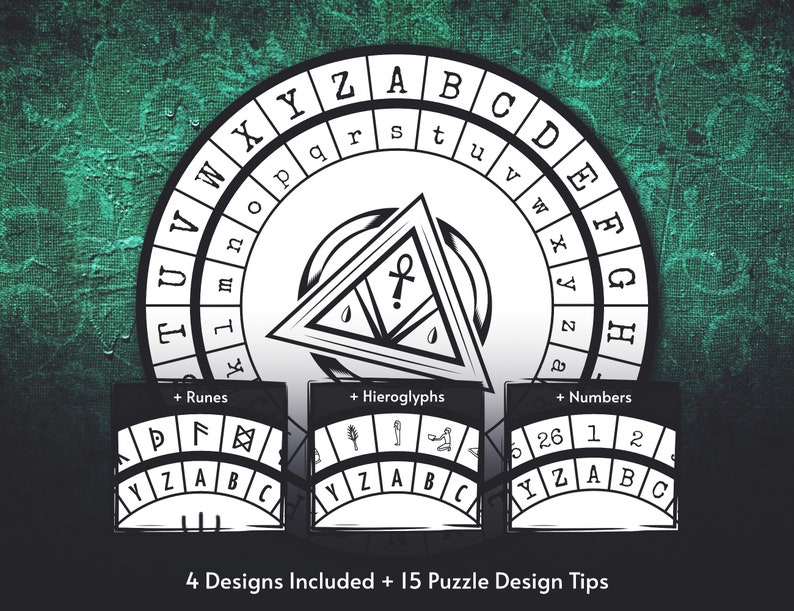 Cipher Wheel Printable Template Bundle - Etsy