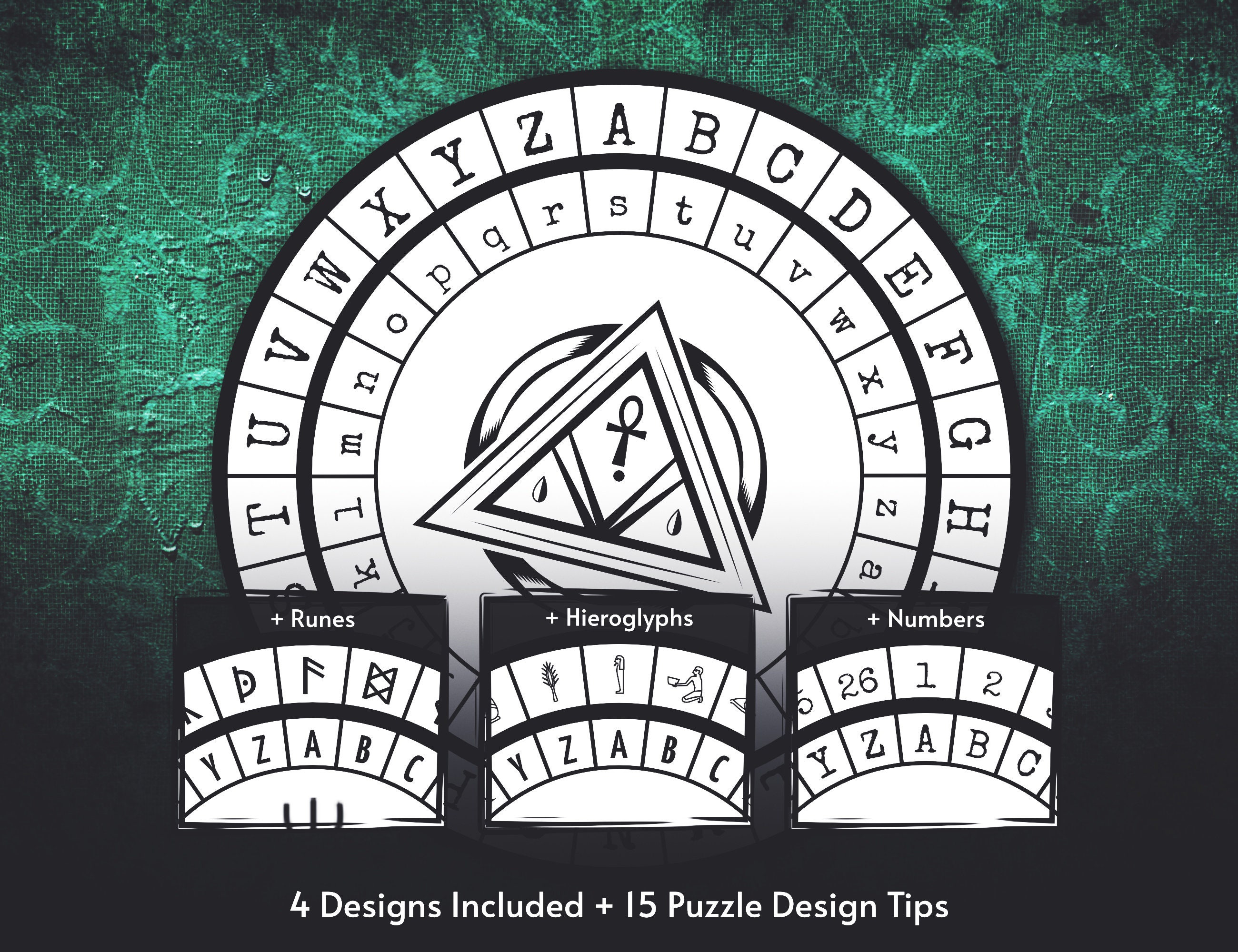 Cipher Wheel Printable Template Bundle - Etsy