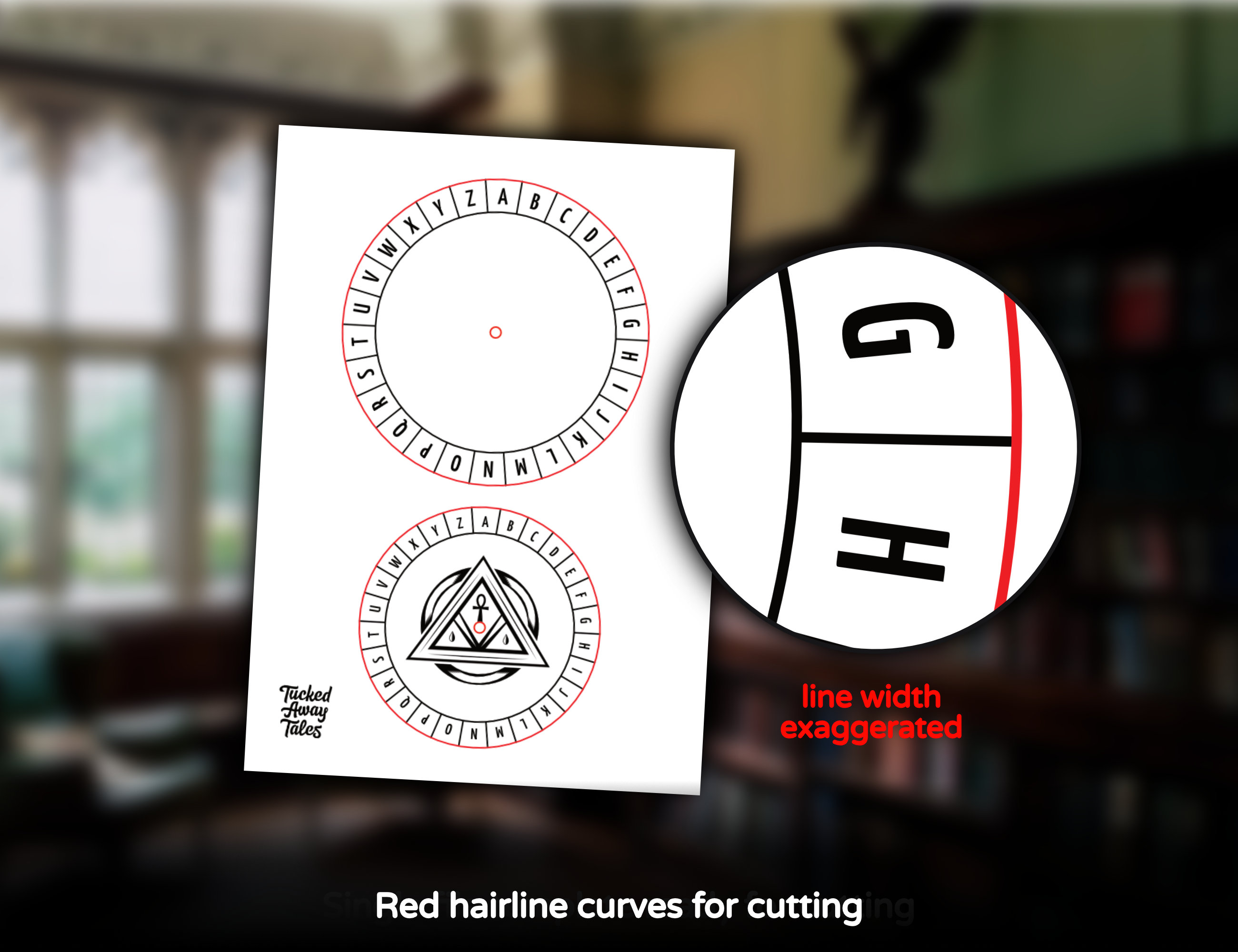 Cipher Wheel Laser Cutting Template - Etsy