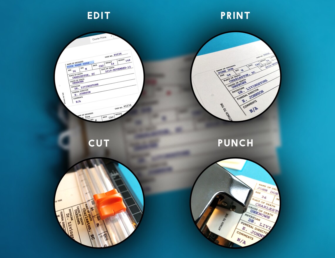 Editable Toe Tag Template | Instant Download | Online Editable - Etsy