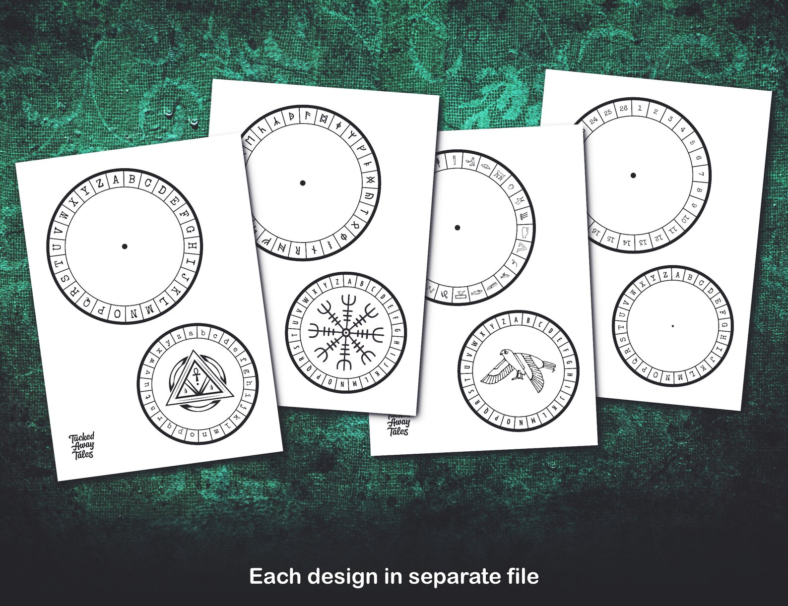 Cipher Wheel Printable Template Bundle - Etsy