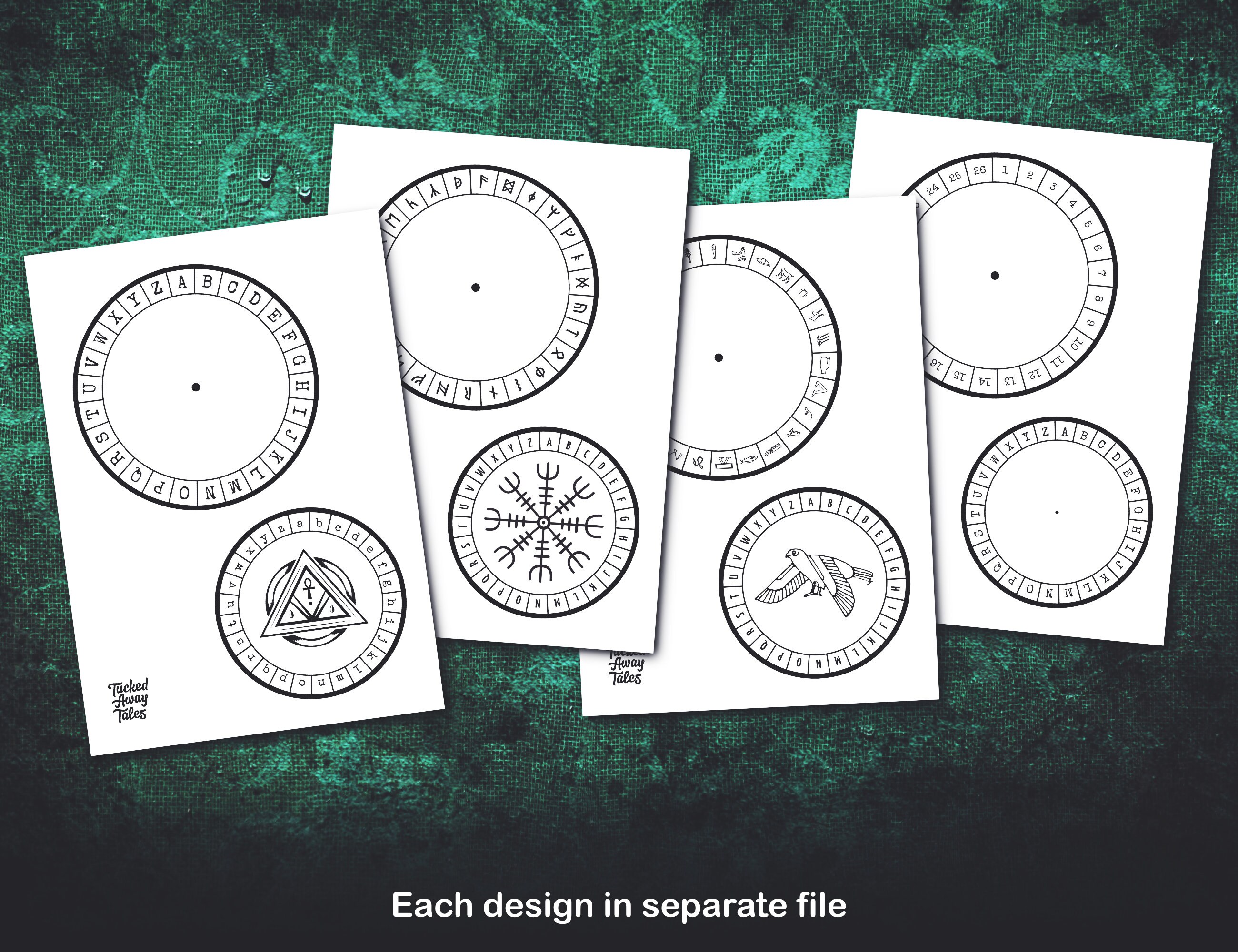 Cipher Wheel Printable Template Bundle - Etsy UK
