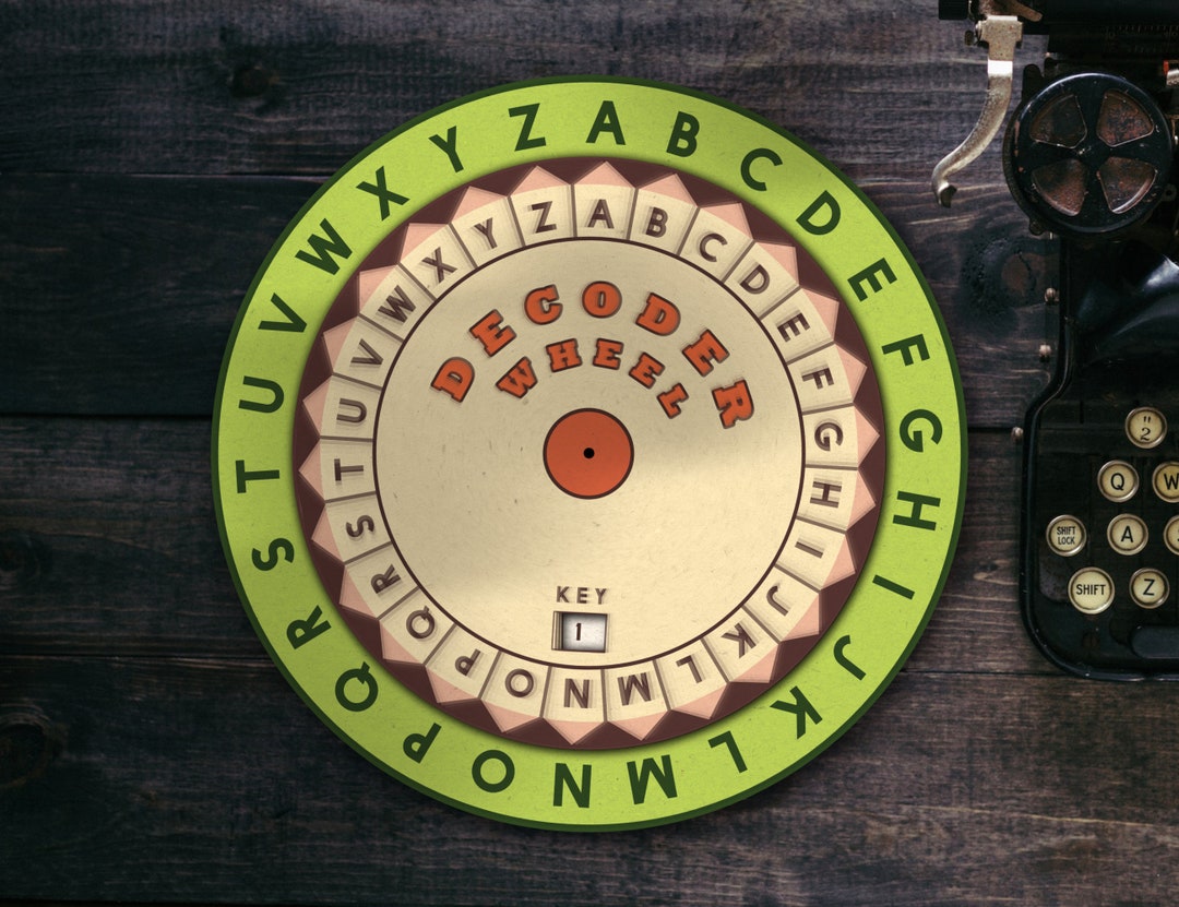 Vintage Toy Decoder Wheel Template Cipher Wheel Instant Download - Etsy