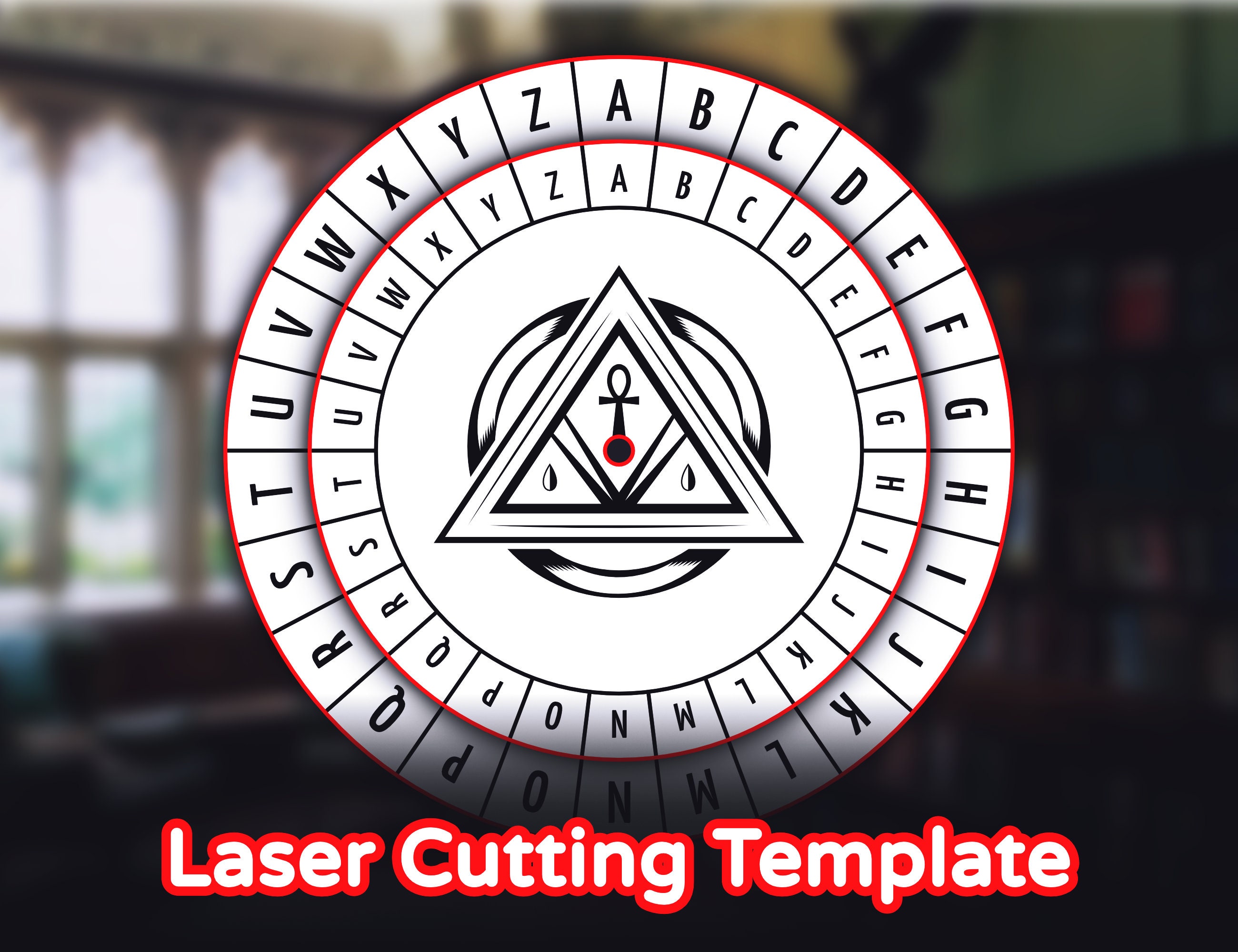 Cipher Wheel Laser Cutting Template - Etsy
