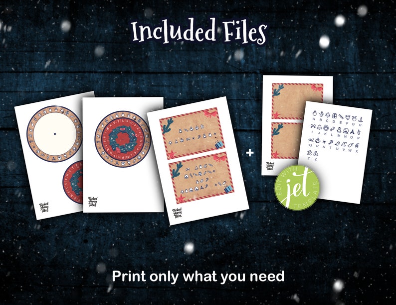 Editable Secret Christmas Message Kit | Secret Message From Santa ...