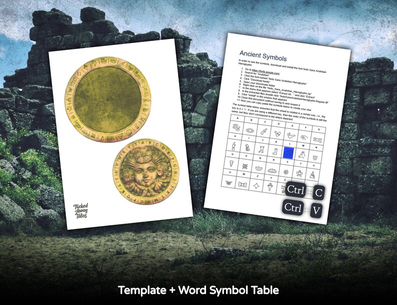 Ancient Cipher Wheel Printable Template - Etsy
