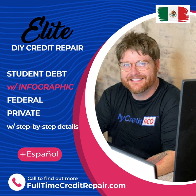 Credit Repair Templates - Student Debt - Etsy