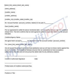 Credit Repair Templates - DIY - Etsy