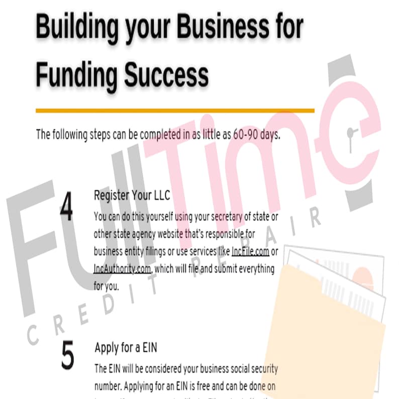 Business Credit Guide Diy Etsy