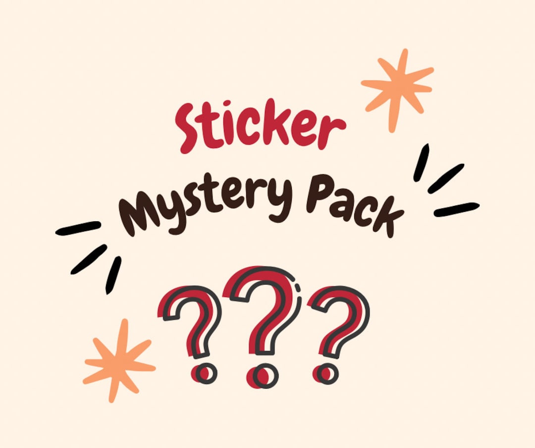 Mystery Sticker Pack Sticker Pack Mystery Sticker Stickers - Etsy