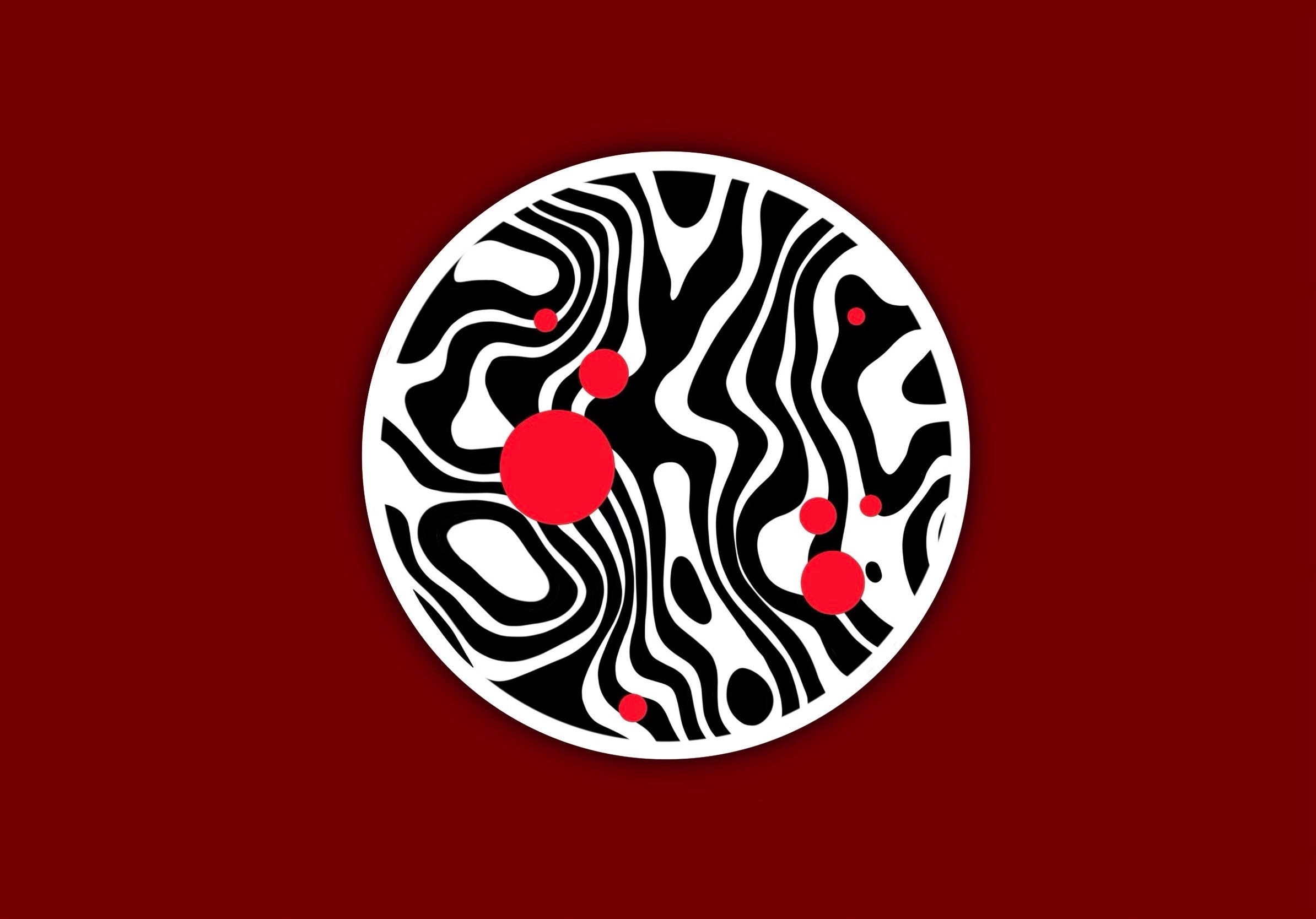 Abstract Sticker Sticker Black Sticker Laptop Sticker Water Bottle ...