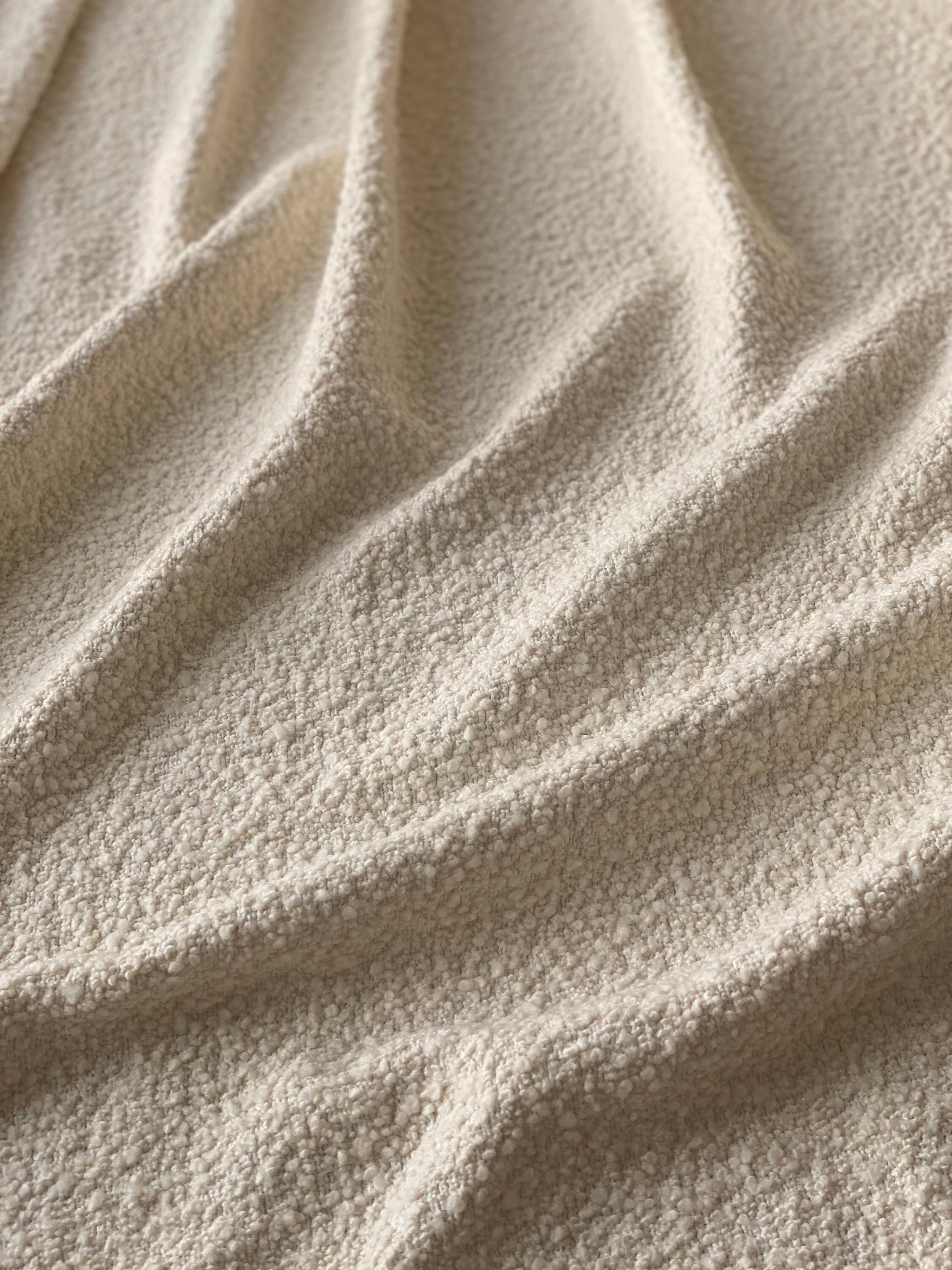 Boucle Upholstery Fabric by Metre CREAM 3B - Etsy Australia
