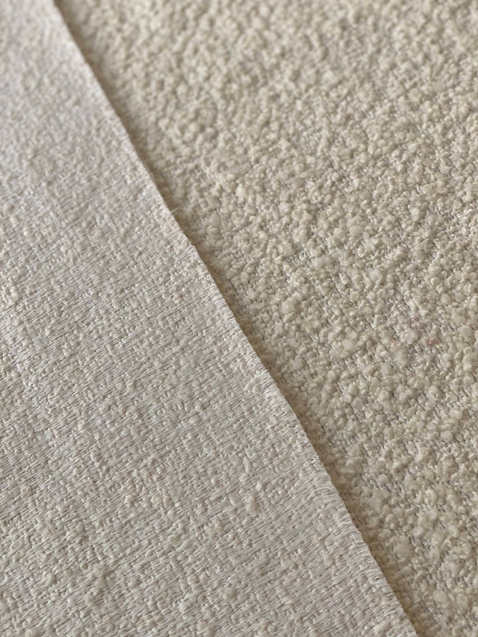Boucle Upholstery Fabric by Metre CREAM 3B - Etsy Australia