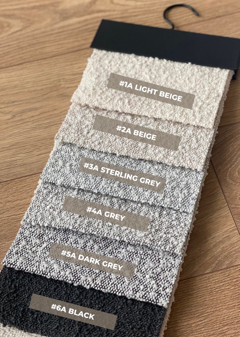 Boucle Upholstery Fabric by Metre | BEIGE (2A) - Etsy