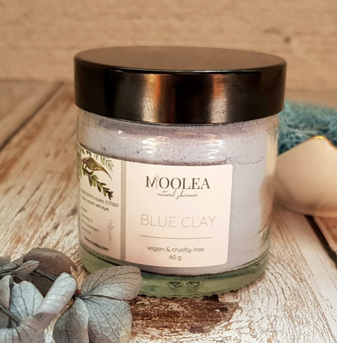 Blue Clay, Powder Face Mask, Natural and Vegan Friendly, Plastic Free ...