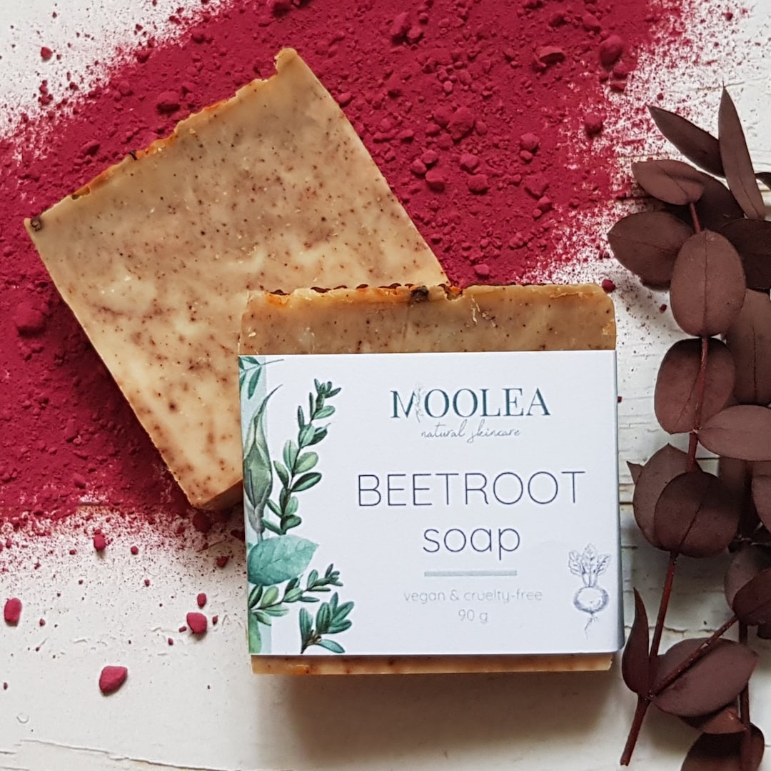 Beetroot Soap With Beetroot and Rosehip Powder, Natural, Vegan Soap Bar ...