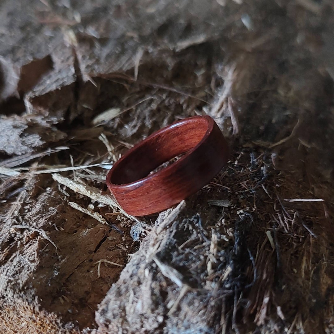 Red Gum Timber Ring Made in Tasmania Wood Ring - Etsy Australia