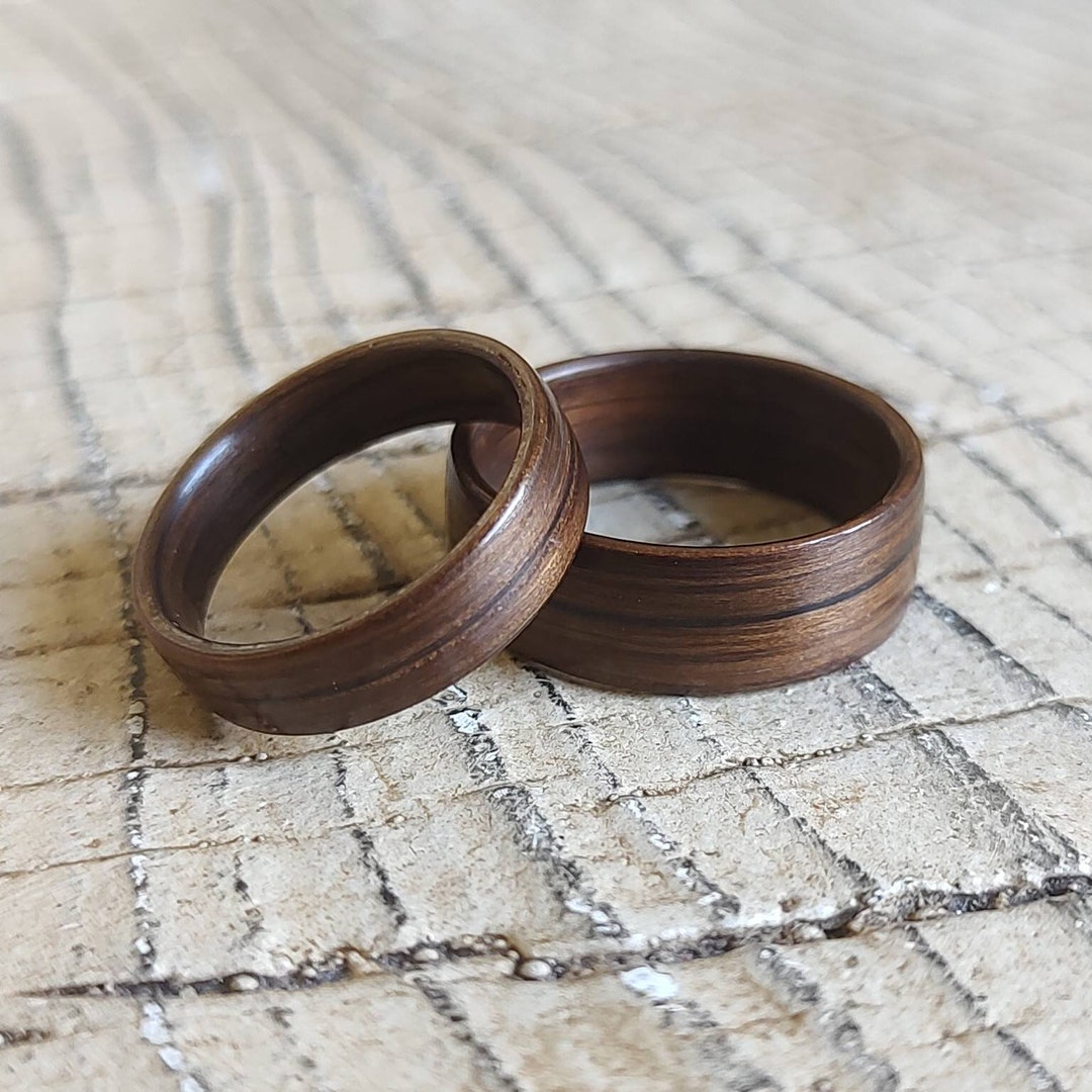 Smoked Oak Timber Ring • Made in Tasmania • Wood Ring - Etsy