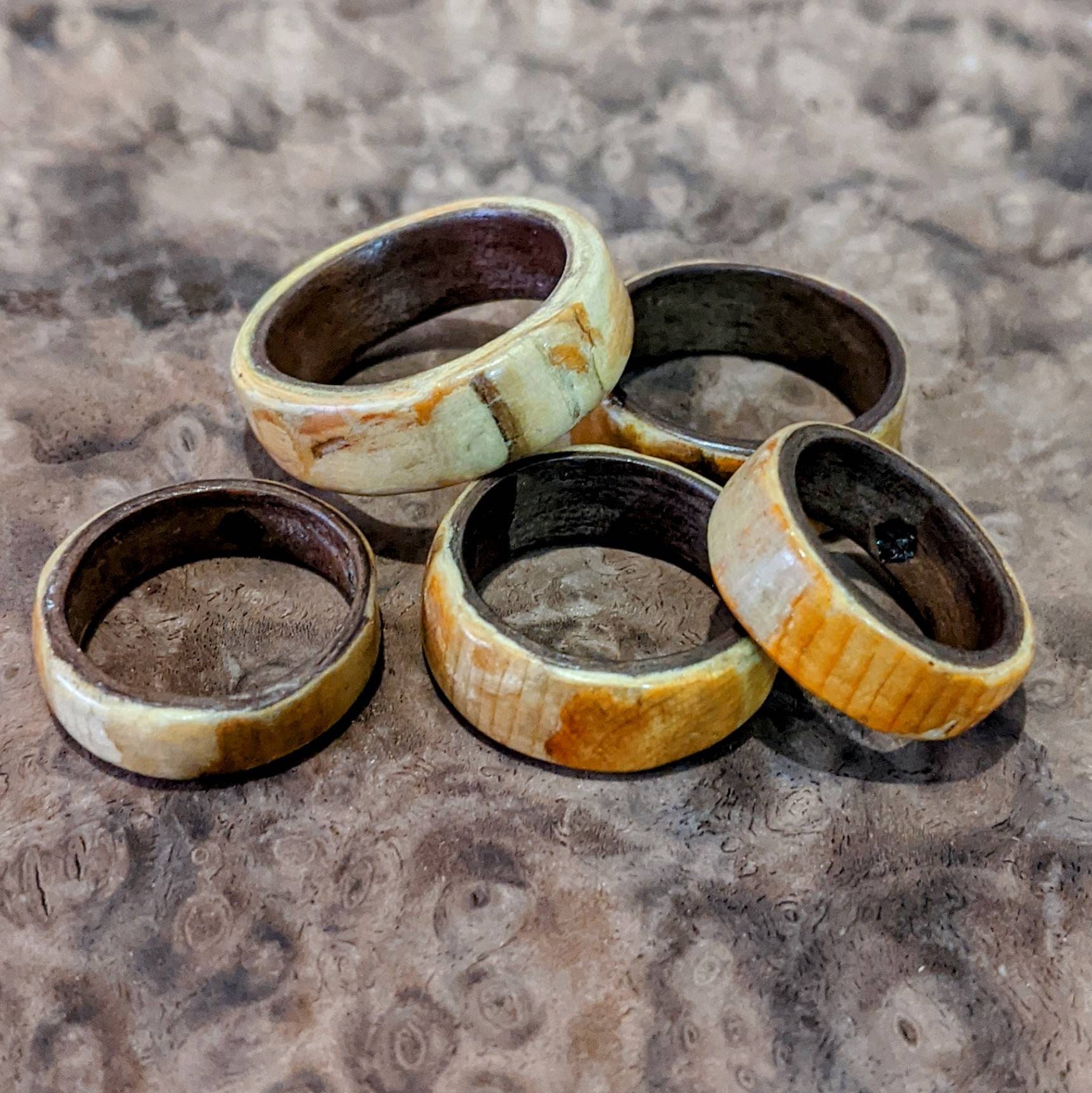 Layered Huon Pine Ring Made in Tasmania Wood Ring - Etsy