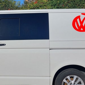 VW Hand Drawn Logo Transporter Caddy Crafter Campervan Vinyl Decal ...