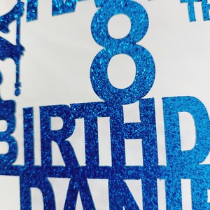 Chelsea Themed Cake Topper Personalised With Name and Age - Etsy UK