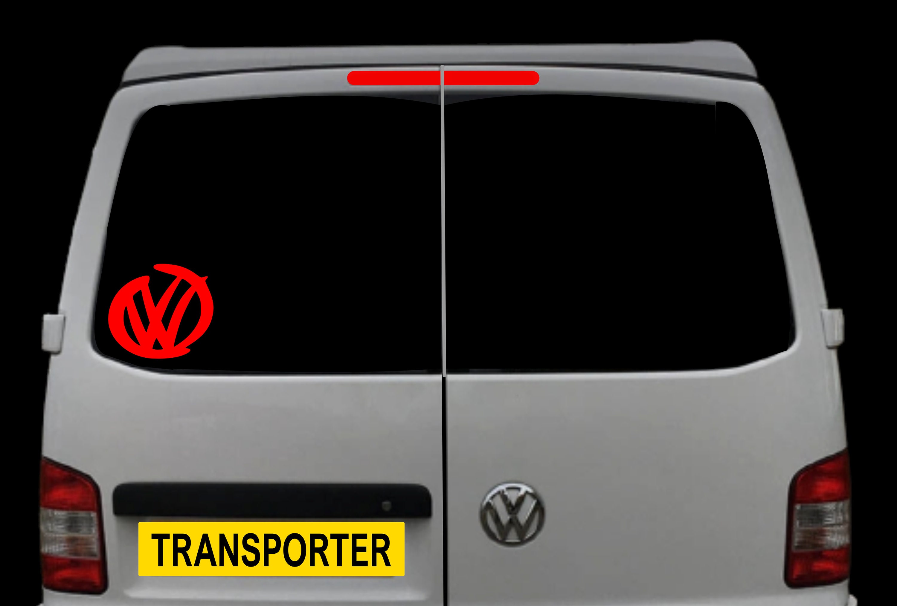 VW Hand Drawn Logo Transporter Caddy Crafter Campervan Vinyl Decal ...
