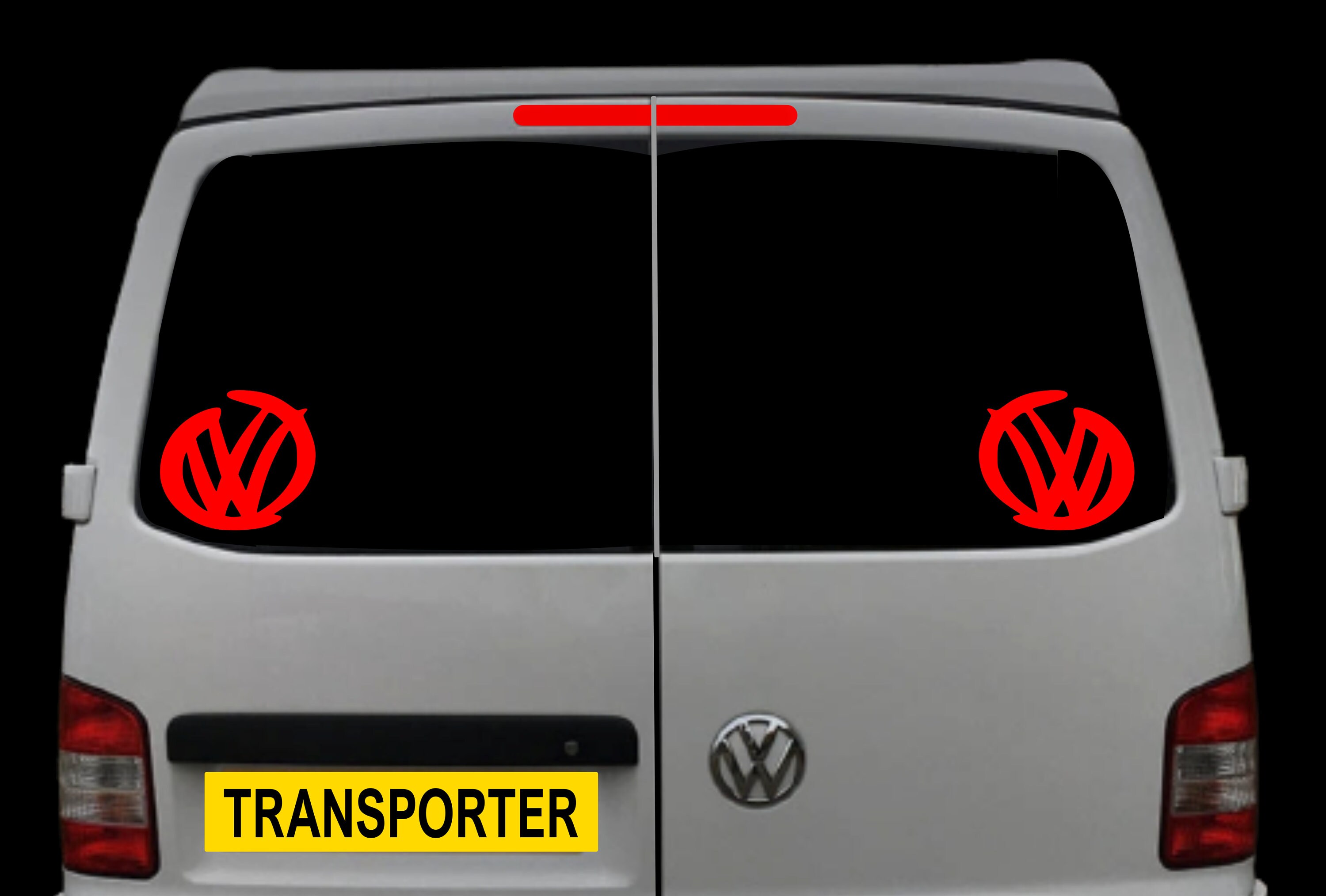 VW Hand Drawn Logo Transporter Caddy Crafter Campervan Vinyl Decal ...