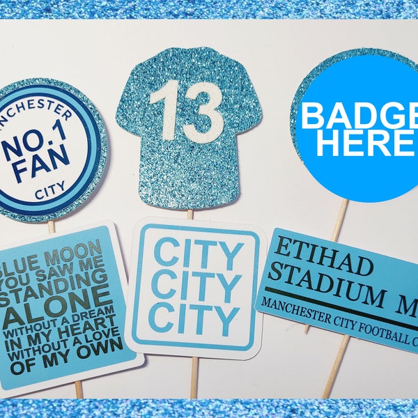 Personalised Manchester City Cake Topper - Etsy UK