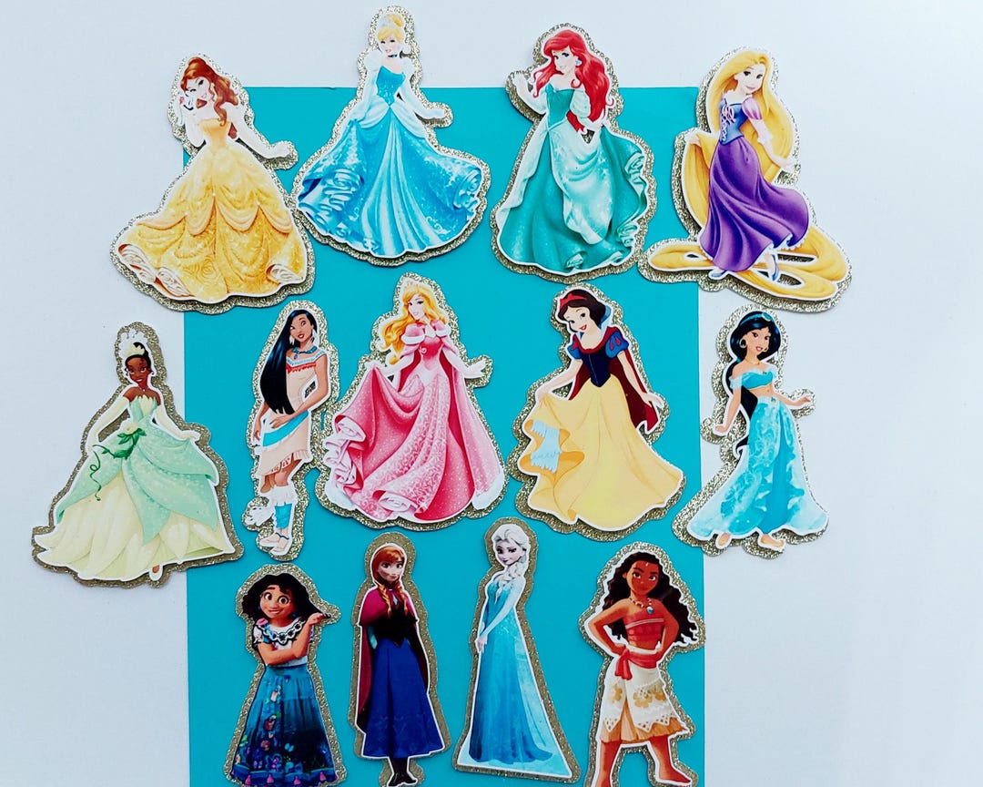 3D Princess and Castle Name Age Cake Toppers Decorations You Choose ...