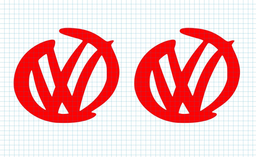 VW Hand Drawn Logo Transporter Caddy Crafter Campervan Vinyl Decal ...