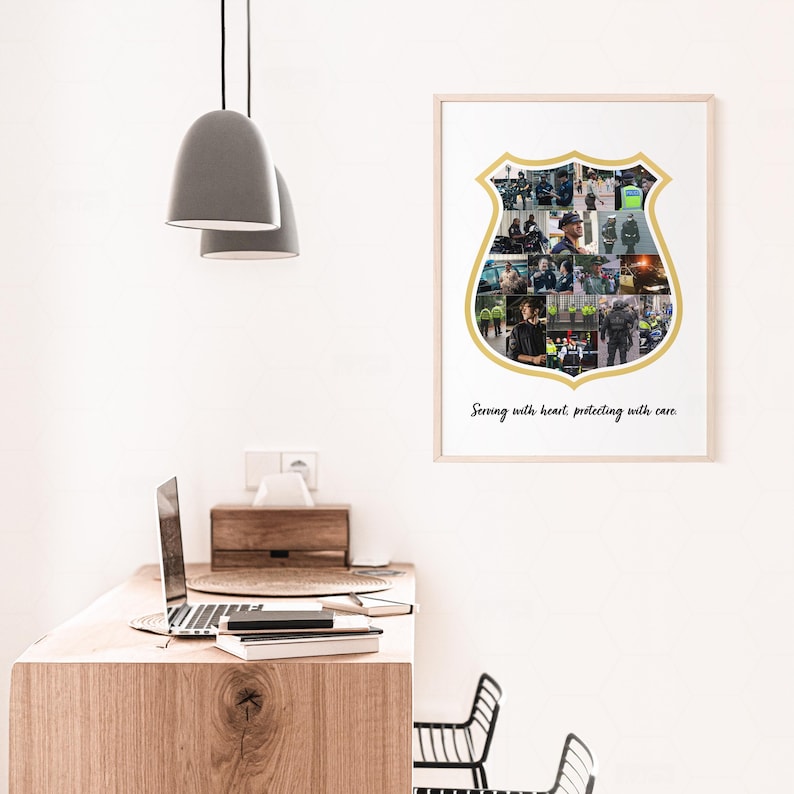Police Photo Collage Gift, Personalized Police Officer Gift, Law ...