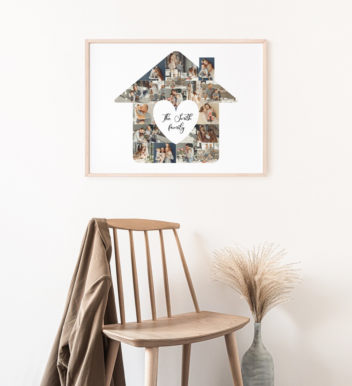 House Photo Collage, Family Photo Collage, Custom Photo Collage, Family ...