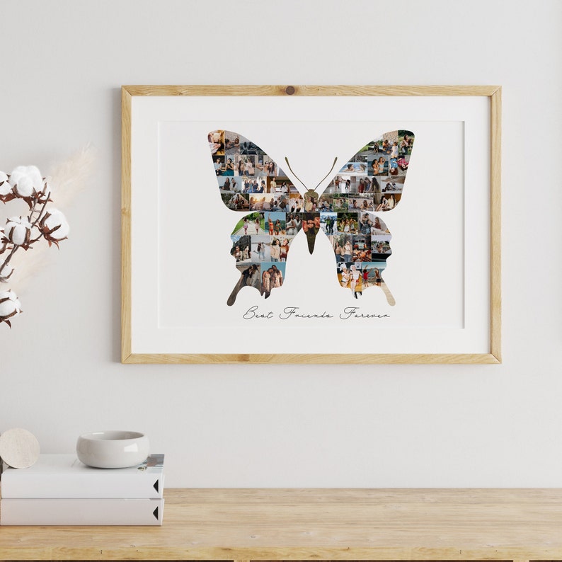 Butterfly Photo Collage Best Friend Birthday Gift Party - Etsy