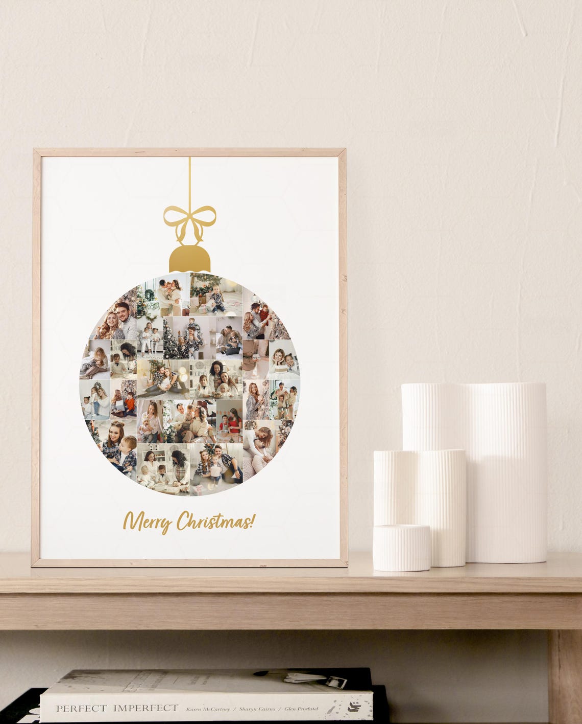 Christmas Ornament Photo Collage, Birthday Photo Collage, Personalized ...