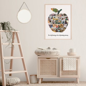 Apple School Photo Collage, Personalized Teacher Appreciation Gift ...