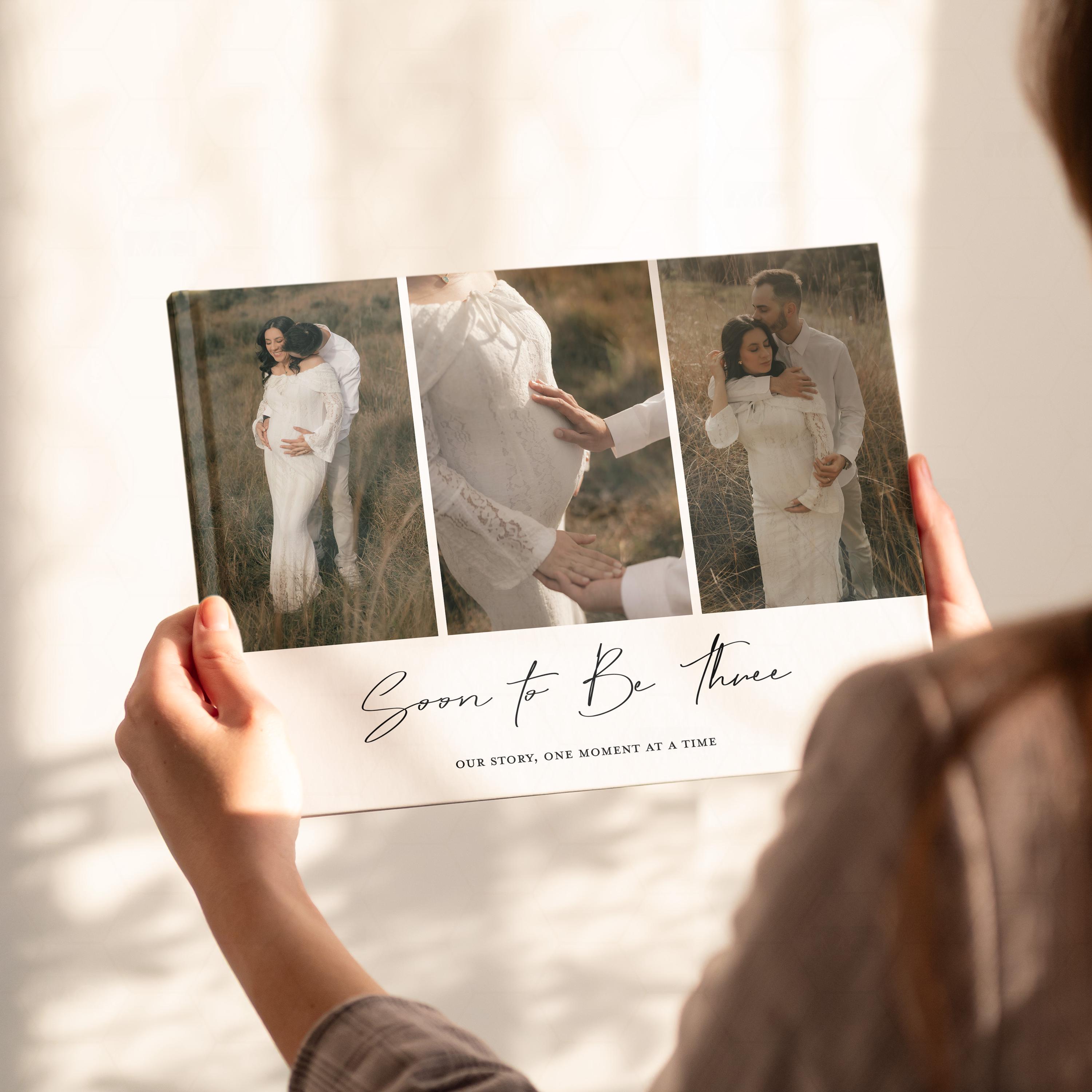 Custom Maternity Photo Album Printed – Personalized Pregnancy Photo ...