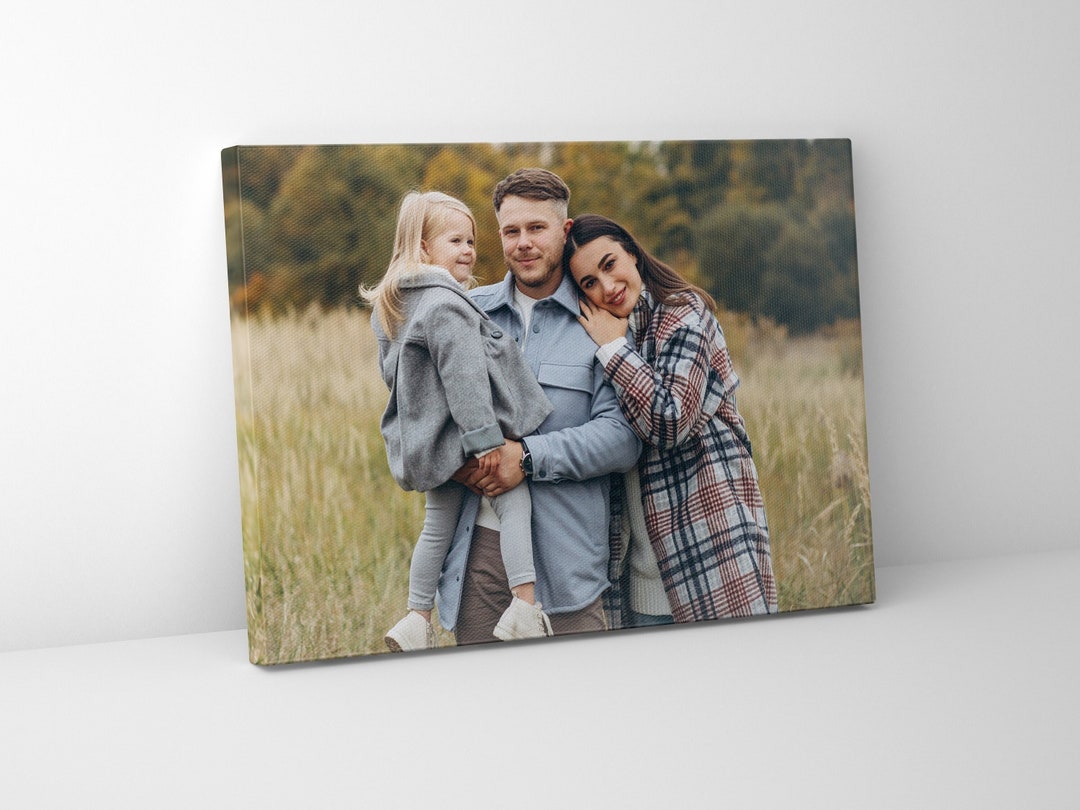 Customizable Family Photo Canvas Custom Canvas Print - Etsy
