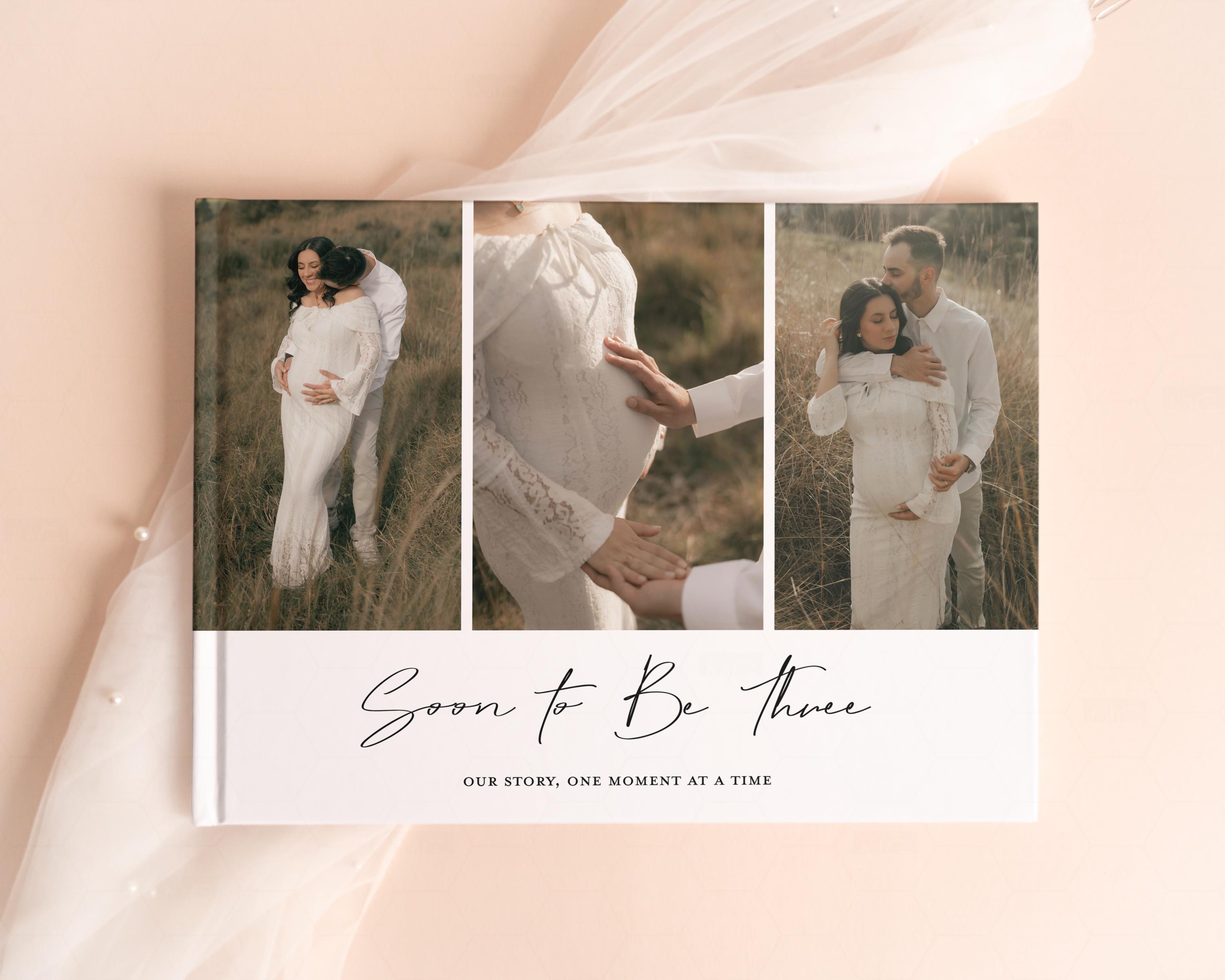 Custom Maternity Photo Album Printed – Personalized Pregnancy Photo ...
