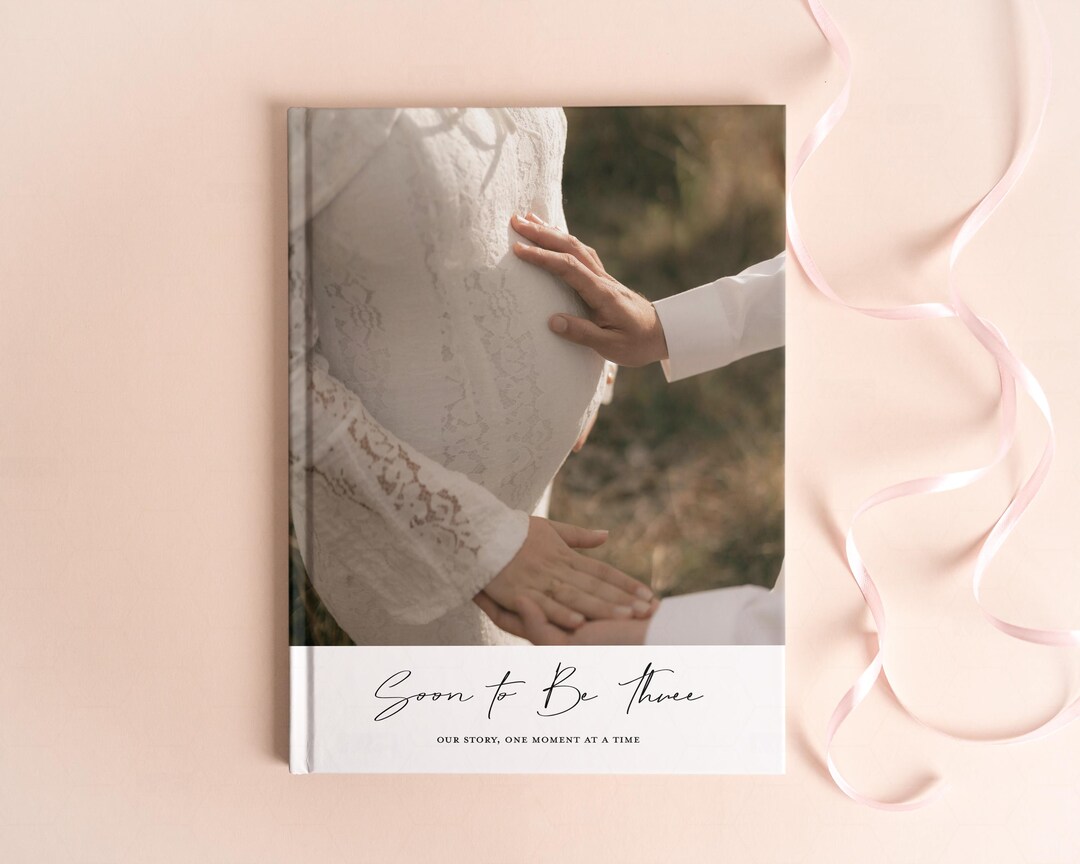 Custom Maternity Photo Album Printed – Personalized Pregnancy Photo ...