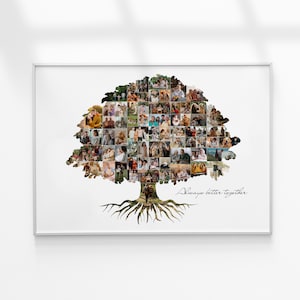 Family Tree Collage, Custom Family Tree Photo, Personalized Family Tree ...