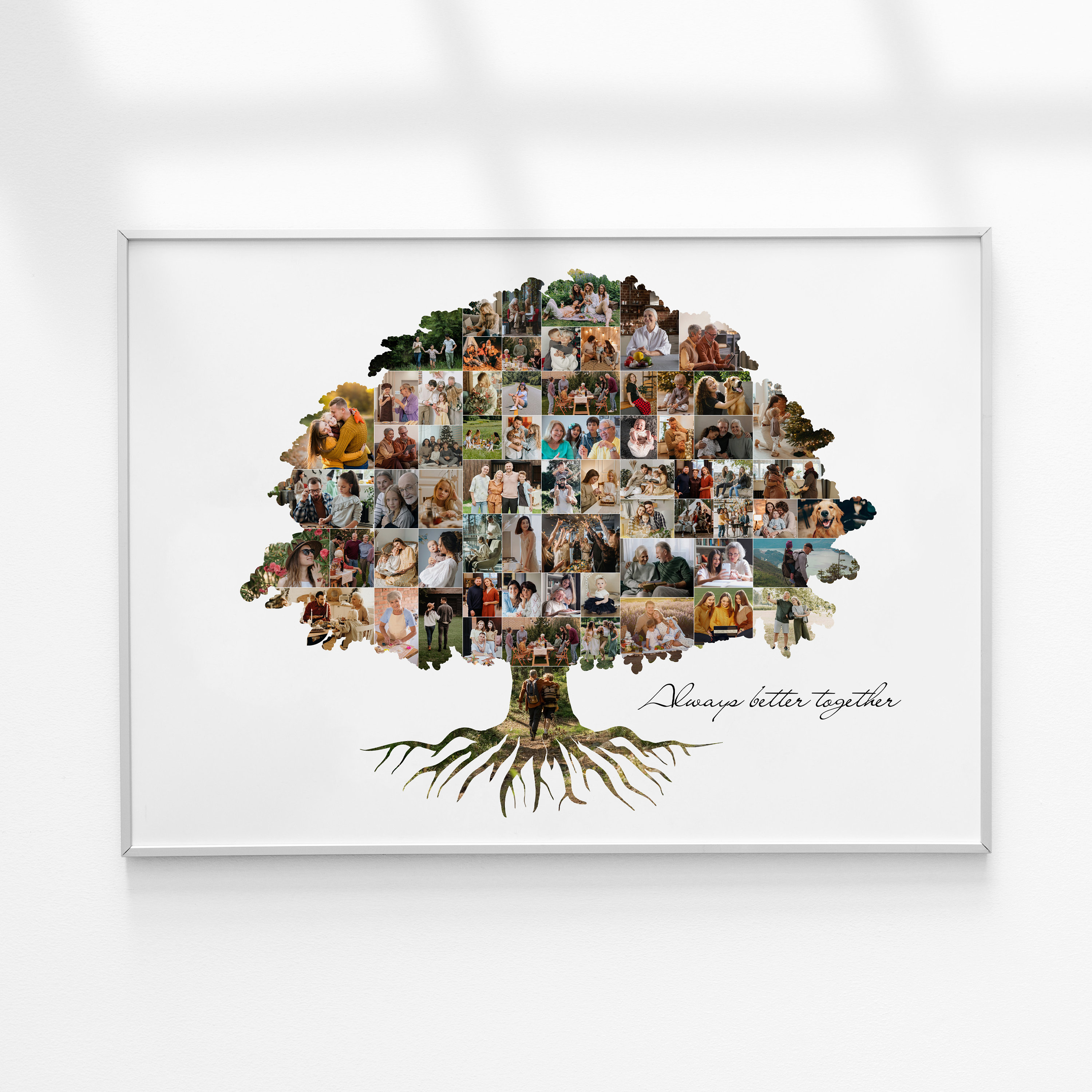 Family Tree Collage Custom Family Tree Photo Personalized - Etsy UK