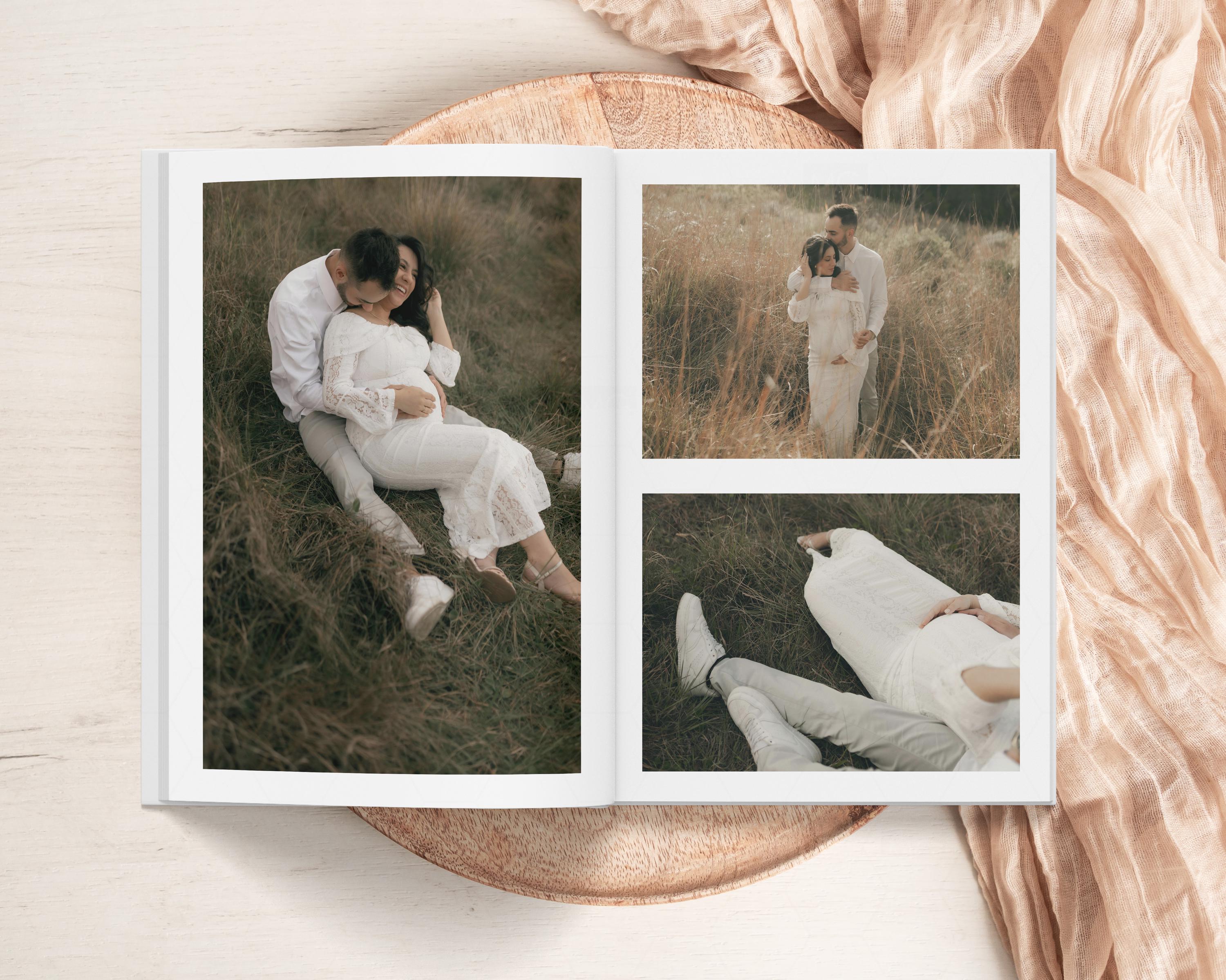 Custom Maternity Photo Album Printed – Personalized Pregnancy Photo ...