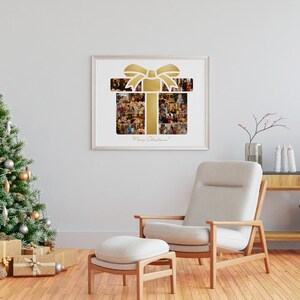 Christmas Gift Box Photo Collage, Christmas Photo Collage, Photo ...