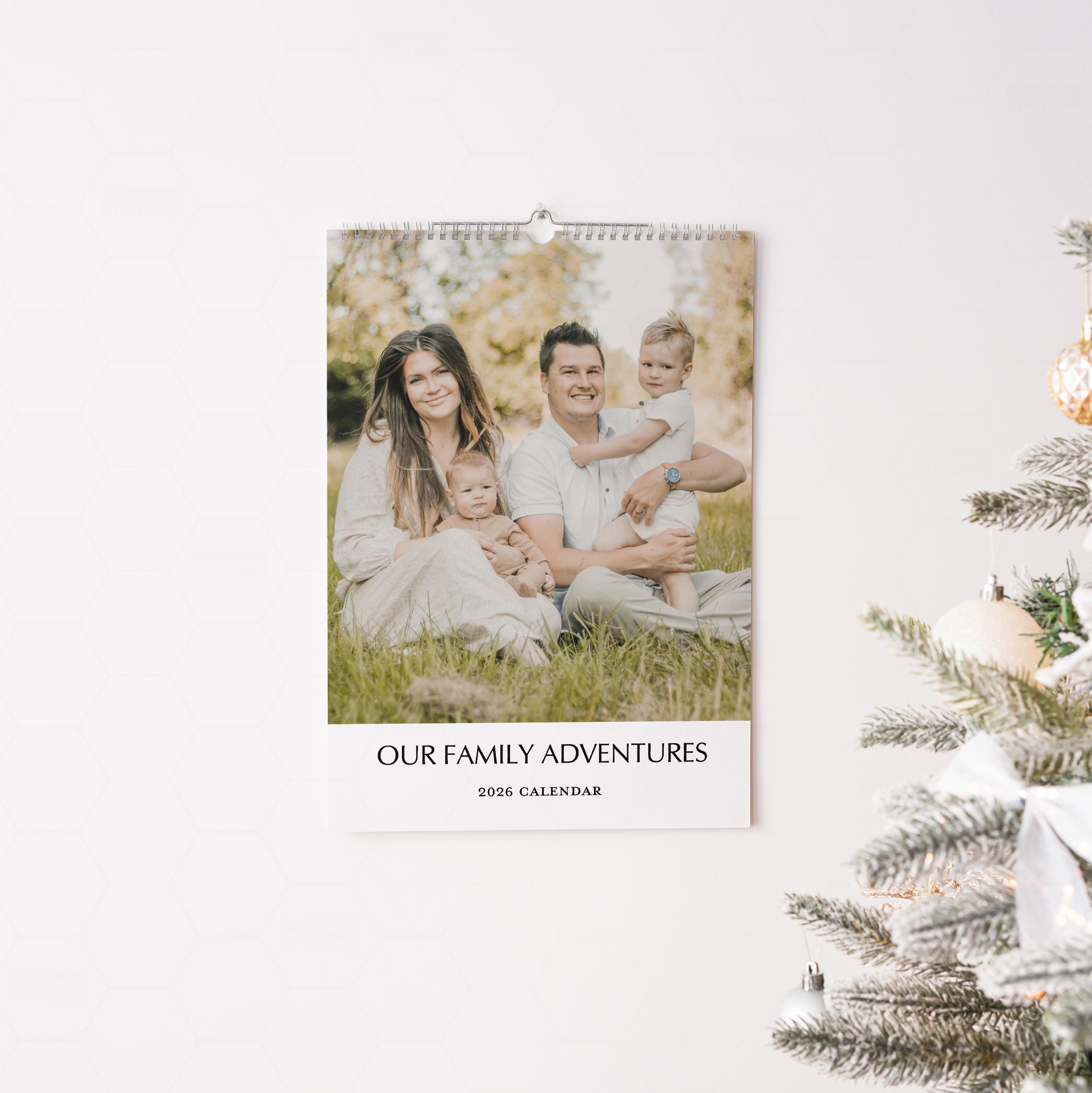 2026 Personalized Family Photo Calendar | Custom Family Calendar Gift ...