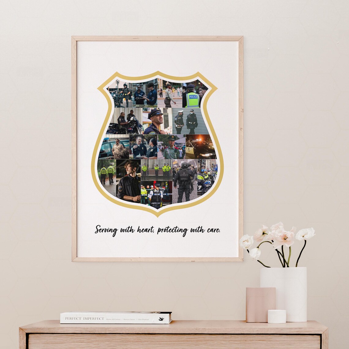 Police Photo Collage Gift, Personalized Police Officer Gift, Law ...