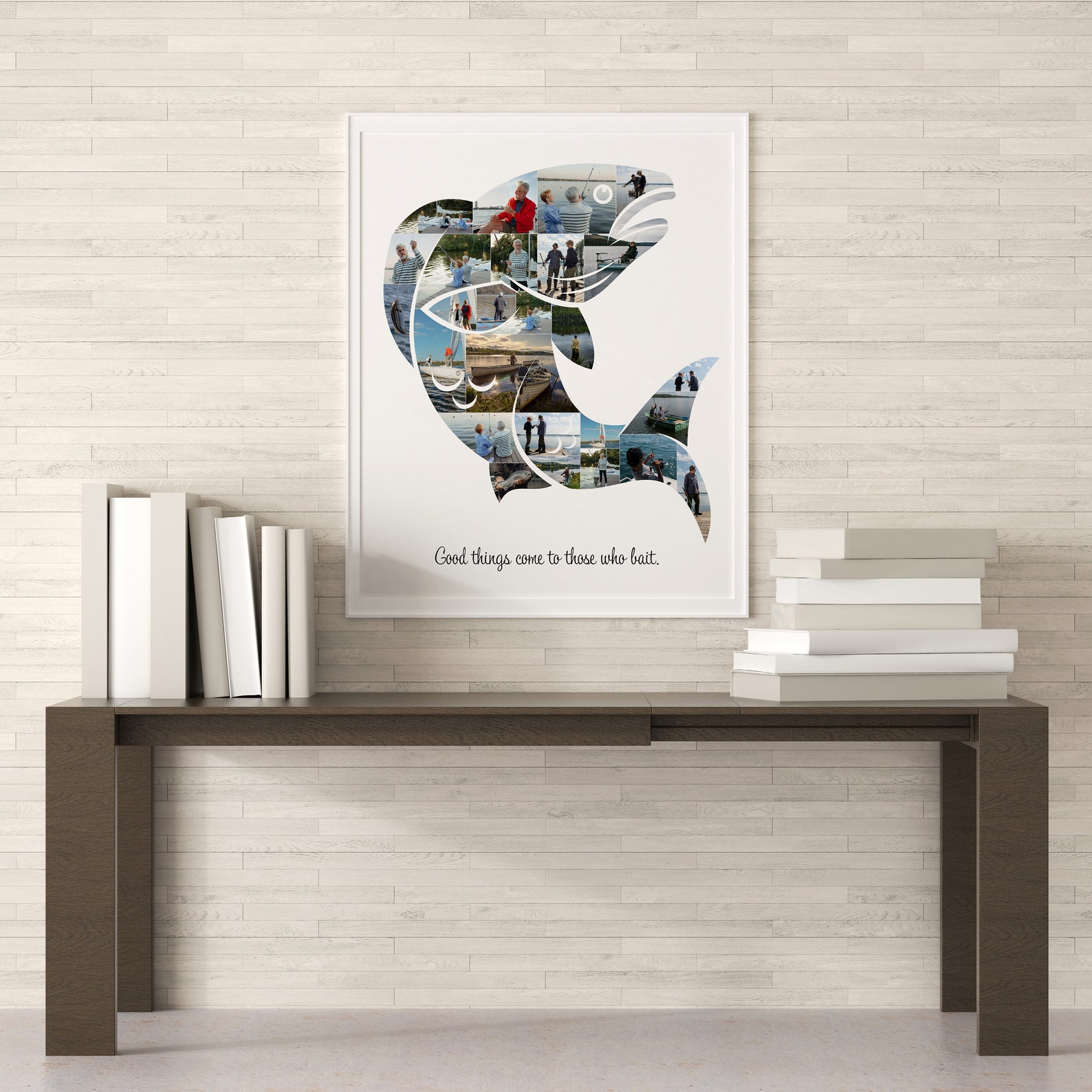 Fish Photo Collage Personalized Gift for Fisherman Fishing - Etsy