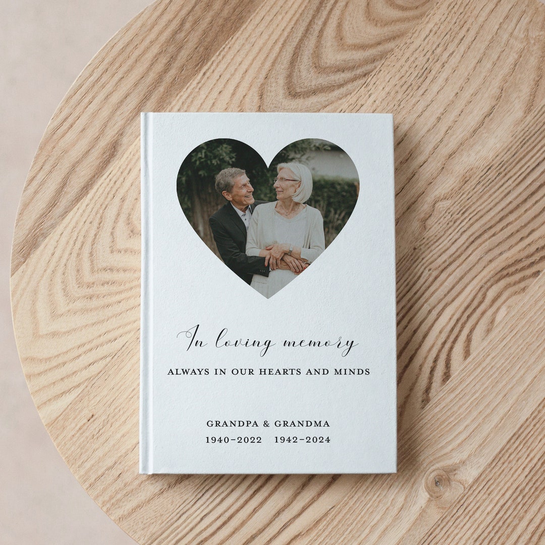 Personalized Memorial Photo Album, Loss of Grandmother or Grandfather ...
